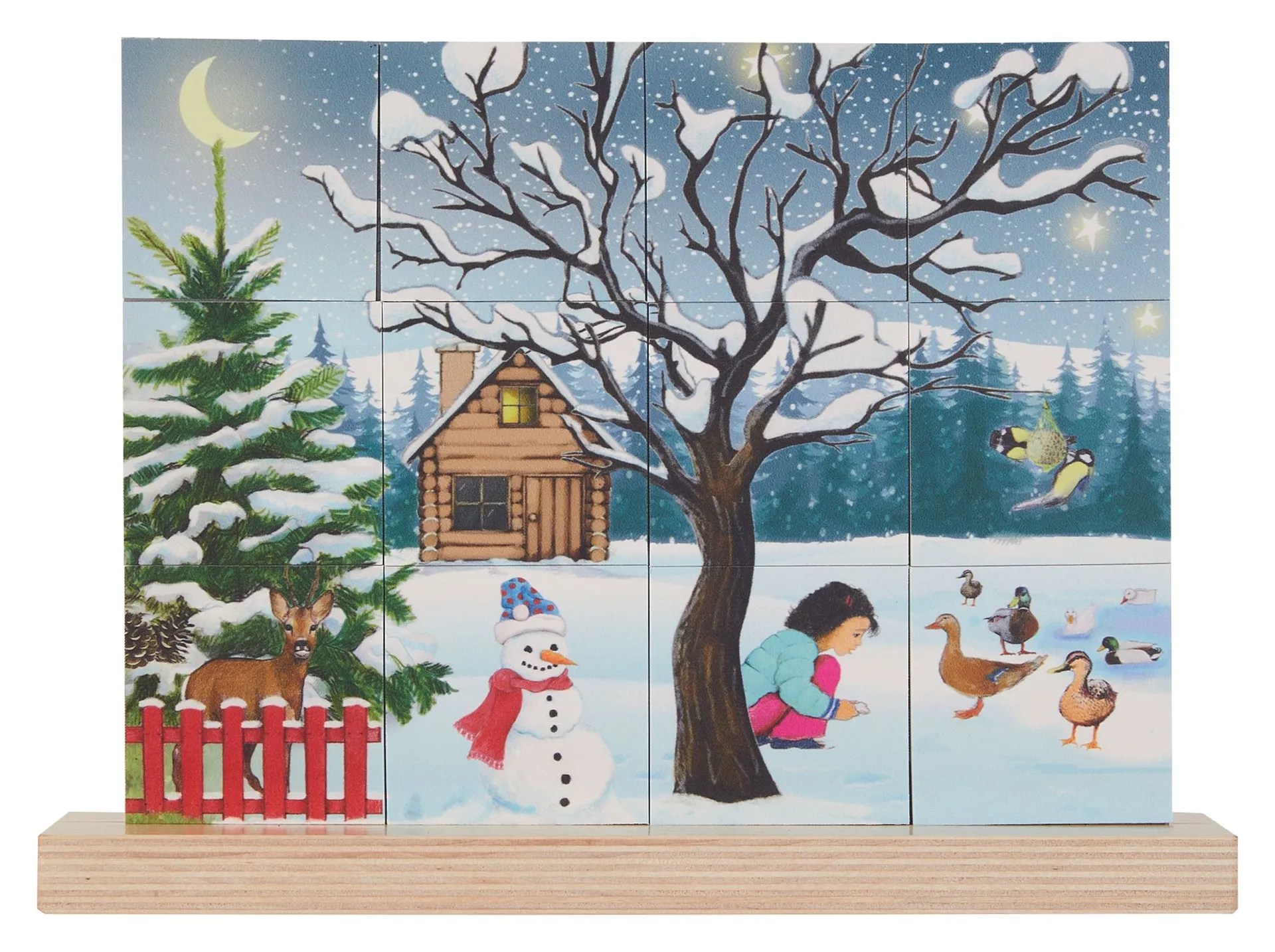 Jubee's Magnetpuzzle "Winter" für Kinder - spielerisch lernen